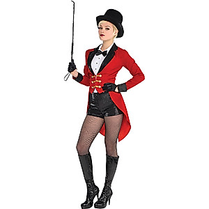 Amscan Circus Master Halloween Costume for Women - Includes Jacket, Shorts and Bodysuit, Medium (6-8)