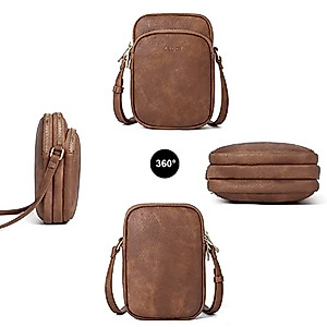 CLUCI Small Crossbody Bags for Women Designer Cell phone Vegan Leather Purse,Shoulder Handbag Wallet