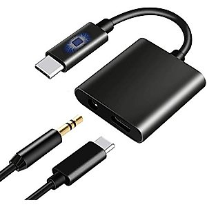 Samsung Galaxy S22 Headphone Adapter, 2 in 1 USB C to 3.5mm Audio Adapter&60W Fast Charging Adapter Compatible with Galaxy S22+/S22 Ultra/S21/S21FE/S20/Note20, iPad Pro, Google Pixel 7/7Pro/6/6Pro/5