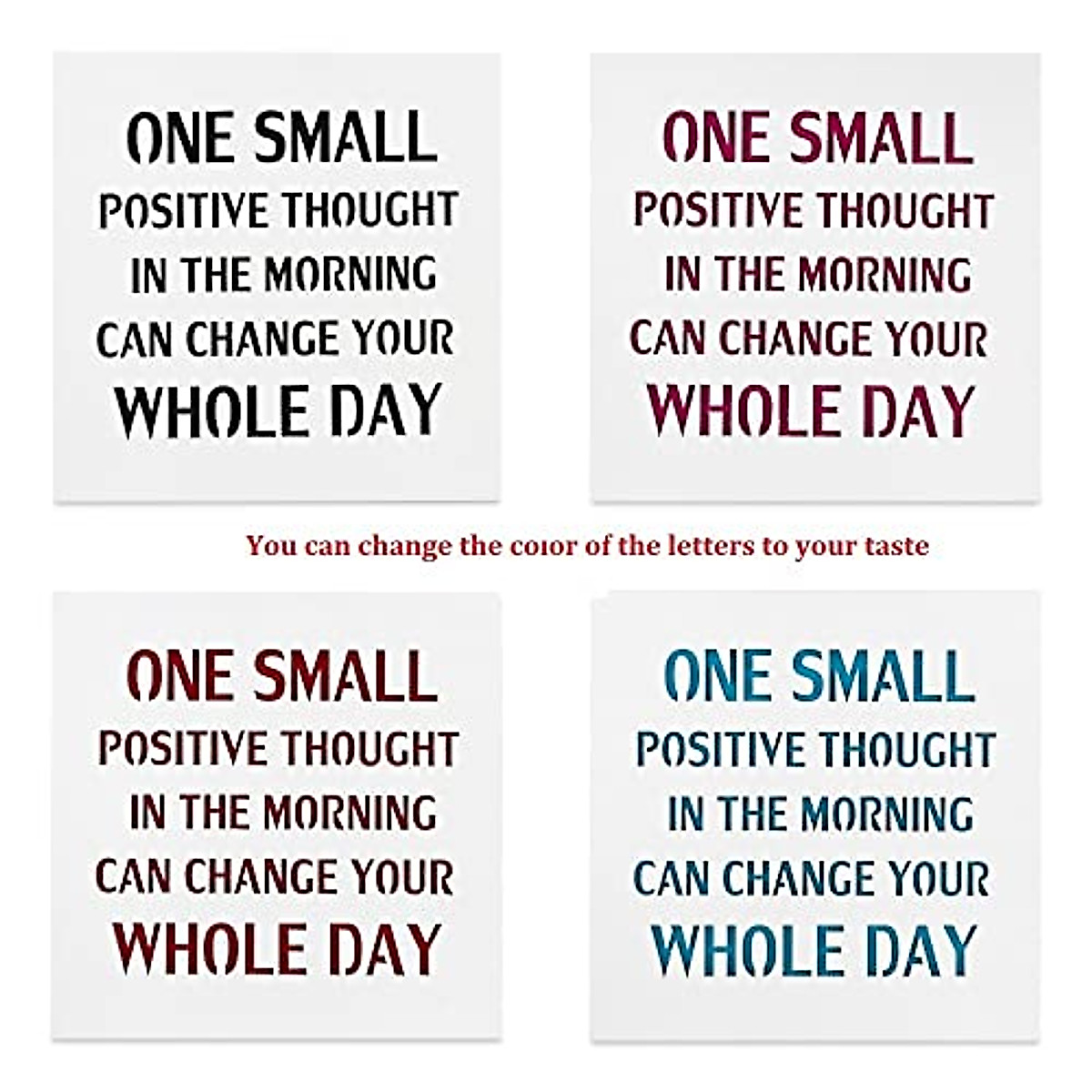 KAUZA Positive Thought Office Decor Inspirational Wall Art Plaques with Sayings Motivational Gifts