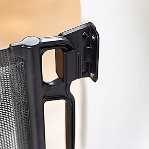 EasyBaby Retractable Baby Gate, 33" Tall, Extends up to 55'' Wide, Grey/Child Safety Baby Gates, Pet Retractable Gates for Stairs, Doorways, Hallways, Indoor and Outdoor