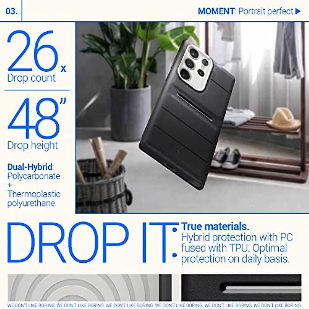 Caseology Athlex for Samsung Galaxy S23 Ultra Case 5G, [Integrated Grip] with Military Grade Drop Tested (2023) - Active Black