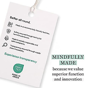 MARTHA STEWART 100% Cotton Bath Towels Set Of 6 Piece, 2 Bath Towels, 2 Hand Towels, 2 Washcloths, Quick Dry Towels, Soft & Absorbent, Bathroom Essentials, Towel Sets For College Dorm, Textured Gray