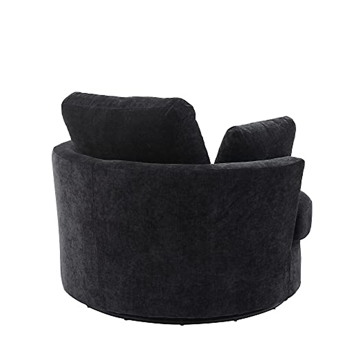 Oversized Swivel Accent Barrel Chair with 3 Pillows,Modern Comfy Upholstered 360 Recliner Sofa Cozy Club Chaise Leisure Round Loveseat Lounge Armchair for Living Room/Bedroom/Hotel/Nursery/Office