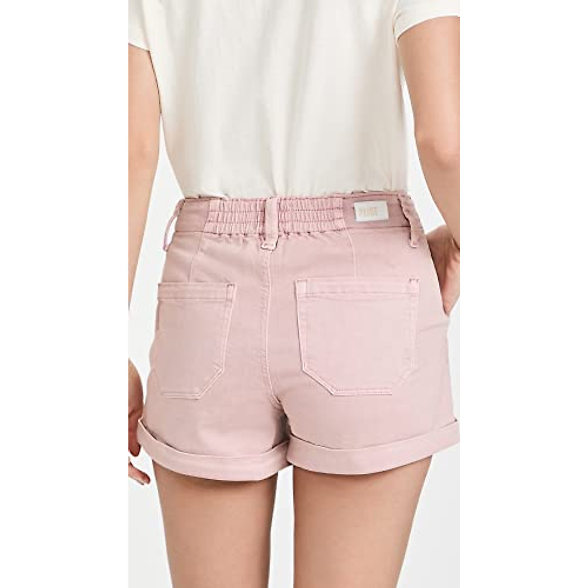 PAIGE Women's Christy Shorts, Vintage Rouge Glow, Pink, 30