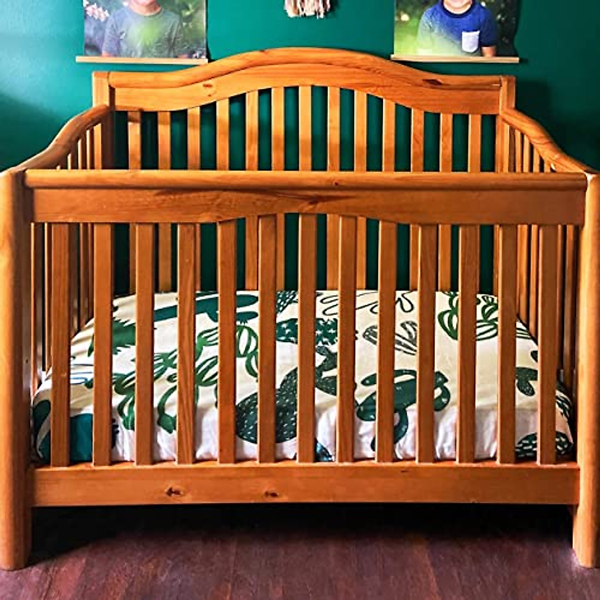 Chippi & Co Cute Arizona Cactus Fitted Bamboo Cotton Crib Sheet for Baby Standard Size Mattress, boy and Girl Unisex Nursery Bedding 52x28x9''