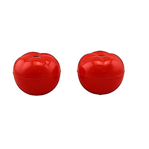 Dependable Industries inc. Essentials Set of 2 Piece Tomato Keeper Saver Container Server Keeps Cut Tomatoes Fresh Longer Odor Concealer Vegetable Holder BPA Free