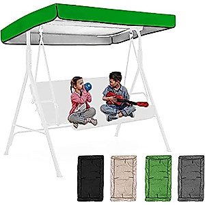Replacement Patio Swings Canopy Outdoor Replaceable Porch Top Cover Sunscreen Waterproof,Garden Patio Outdoor Rainproof Swing Canopy Outdoor Sunscreen(Only Canopy Cover)
