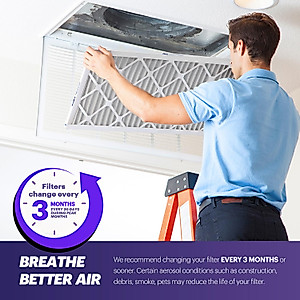 BNX TruFilter 14x24x1 Air Filter MERV 8 (6-Pack) - MADE IN USA – Dust & Pet Defense Air Conditioner HVAC AC Furnace Filters for Dust, Pet, Mold, Pollen MPR 600 – 700 & FPR 5