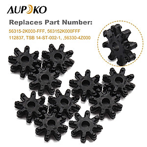Aupoko Flexible Coupling Steering Coupler, 10 PC MDPS Rubber Flexible Coupler Replaces# 56315-2K000-FFF, 112837, TSB 14-ST-002-1, Compatible with Hyundai Elantra Kia Cadenza Forte Optima Soul