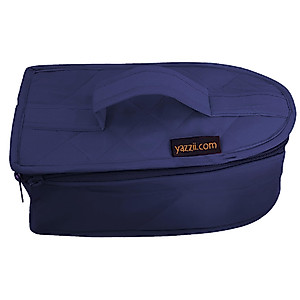 Yazzii Iron Storage Case - Iron Protective Cover - Travel Iron Holder with Handle & Zipper Closure - Iron Carrying Storage Bag - Dustproof & Easy to Carry Navy
