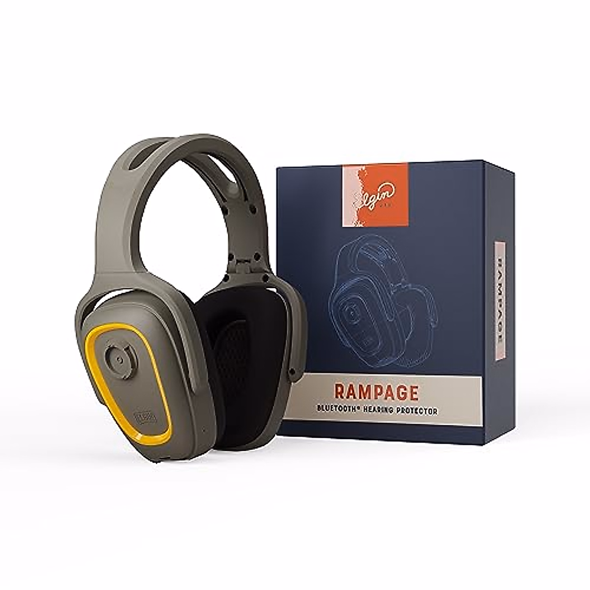 Elgin Rampage Bluetooth Hearing Protection Headphones, OSHA Compliant ...