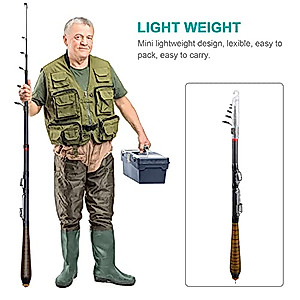1pc Telescopic Fishing Rod Fishing Tool Sturdy Fishing Rod Portable Fishing Rod Fishing Accessory Fishing Lure Rod Lightweight Fishing Rod Flexible Fishing Pole Outdoor Fishing Rod