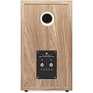 triangle - BOREA BR02 Hi-Fi Bookshelf Speakers - Power handling 80W - Output 89 dB/W/m - Versatile Music and Home Cinema - 176 x 310 x 274 mm - Light Oak (Pair)