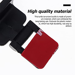 4pcs terrarium cover clips Terrarium Screen Cover Clip Fresh Air Non- Locking Screen Clips Anti- escape Feeding Tank Latch for Glass Turtle Terrarium reptile terrarium cover Parts aquarium cover clips