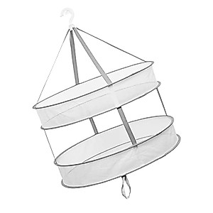 Homoyoyo 2pcs Holder Organizer Swimsuit Round Underwear -Tiers cm Windproof Clothes for Mesh, Tier Collapsible - Dryer Foldable Net Sweater Mesh Sweaters Hanger Multipurpose Rack Socks