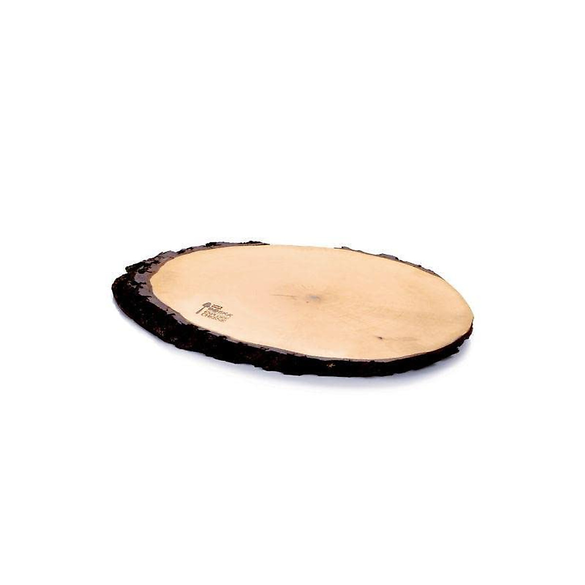 Boska Holland Cheese Board, European Ash Wood w. Polished Surface, Natural Bark, 10" x 6", Taste Collection
