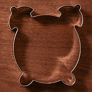 LILIAO Cookie Cutters Back to School Cookie Cutter Set - 4 Pieces - School Bag, Alarm Clock, Note Book and Pencil/Crayon Fondant Biscuit Cutters - Stainless Steel