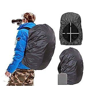 Joy Walker Backpack Rain Cover Waterproof Breathable Suitable for Hiking/Camping/Traveling (Black, Small (for 15-25L Backpack))
