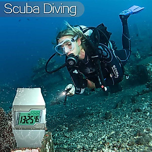 ILAME Digital Swimming Diving Wristwatch 10 ATM Waterproof with Multiple Functions of Lap Stopwatch, Alarm Clock, Calendar and Backlight