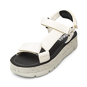 Camper Women's Fashion Sandal, White Natural, 10