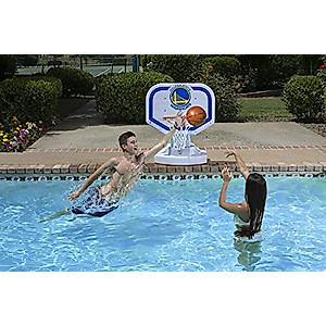 Poolmaster 72909 Golden State Warriors NBA USA Competition-Style Poolside Basketball Game