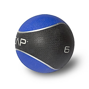 CAP Barbell Rubber Medicine Ball, 6-Pound , Blue
