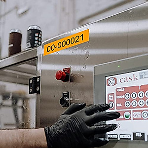 Label KINGDOM Label Tape 1 Inch Replacement for Orange 24mm 0.94 Label Tape TZe-B51 TZB51 Laminated Tape for Brother Ptouch PT-P700 PT-P750W Label Maker, Black on Fluorescent Orange, 3-Pack