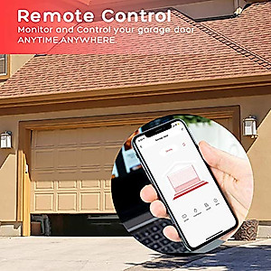WiFi Smart Garage Door Opener Remote, WiFi Garage Door Controller, tolviviov Smart Garage Door Controller, Work with Alexa, Google Home,Siri,Smart Life APP, Remote Control, No Hub Needed