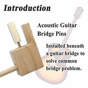 AN3694 Acoustic Guitar Bridge Pins - Work to Enhance the Volume and Tone of Guitar