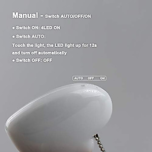 Boigoo Women's Handbag Touch Light, LED Bag Lights Purse/Wallet Light, Night Light, Heart-Shaped Automatic Touch Sensor Activated Lights with Button Battery