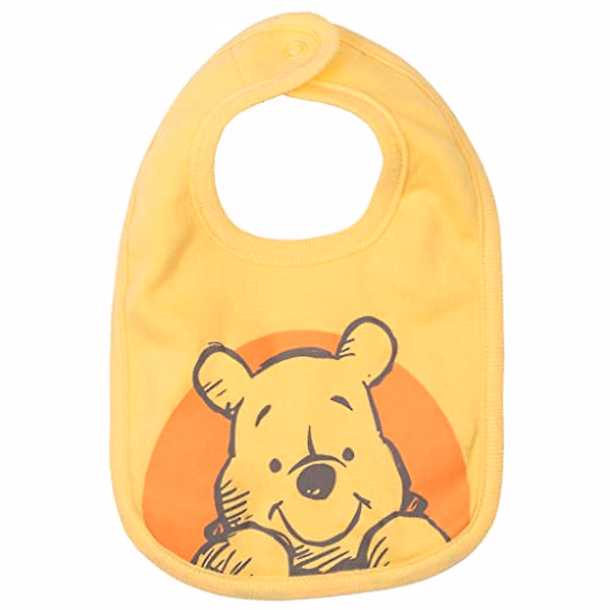 Disney Winnie The Pooh Baby Boys Girls Layette Set: Bodysuit Pants Bib Hat 0-3 Months Yellow