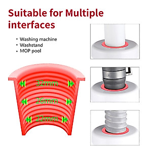 YMSdrain Drain Tube Hose Seal with Magnetic Odor-proof Valve Deodorant Silicone Plug Sealing Plug Sewer Seal Effective Odor-proof Adapter for Sealed Drain Coupling(not for washing machine)