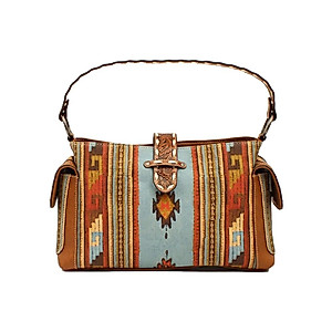 M&F Western N770003597 Southwest Satchel Clutches Weapon Tote Bags, Multi-Color