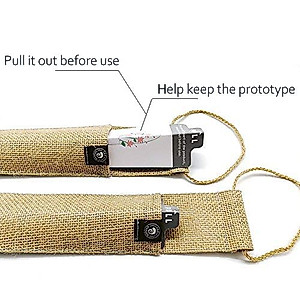 SNAIL GARDEN 2 Pack 12.5" H Wall Vases for Flowers, Wall Hanging Vase Fabric Wall Flower Vase Wall Decor for Living Room,Bedroom, Office and More(Burlap)