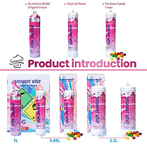 Whipped Cream Charger Cylinder Food Grade Tank Pure whipped cream dispenser 615g Cartridges (6 Cylinder)