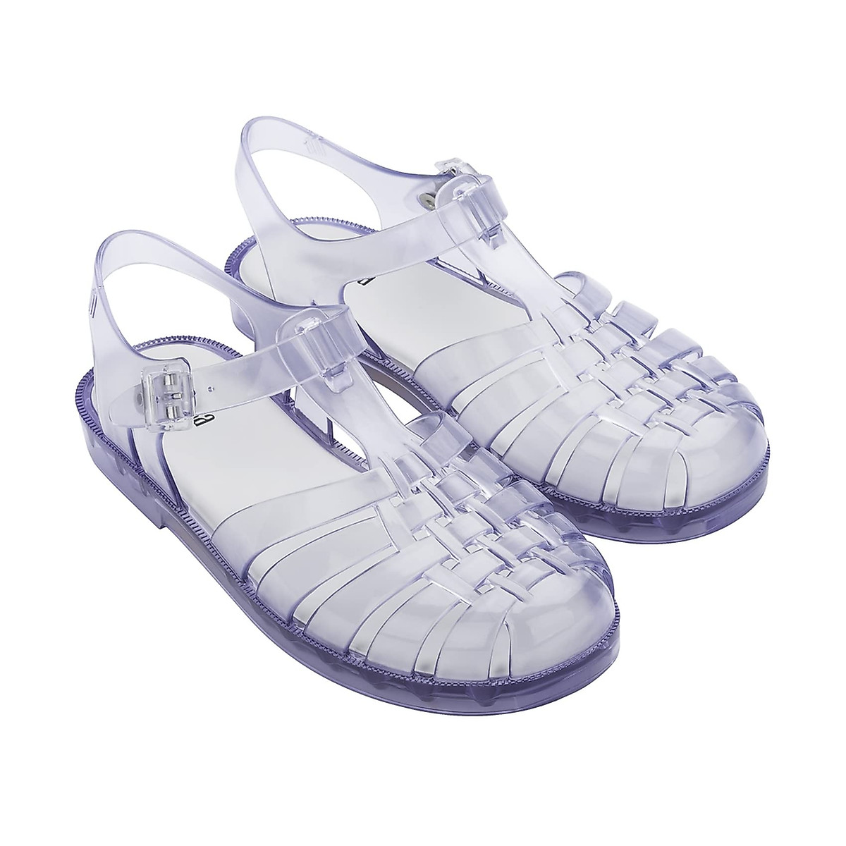 Melissa Possession Jelly Sandal for Women - The Iconic 90s Original Jelly Shoe, Fisherman’s Sandal with Adjustable Strap and Side Buckle, Clear, 8