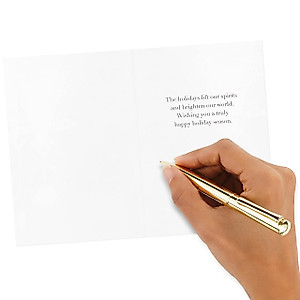 Hallmark Boxed Christmas Cards Assortment, Gold Foil Classic (6 Designs, 36 Cards with Envelopes)