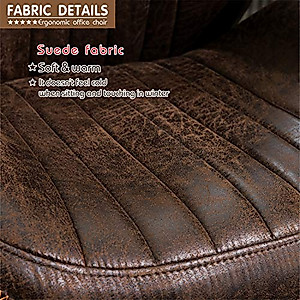 XIZZI Ergonomic Office Chair,Desk Chair,Executive Office Chair,Hige Back Leather Office Chair with Lumbar Support (Dark Brown)