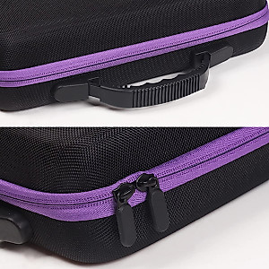 60 Bottle Essential Oil Storage Organizer Carrying Case, Essential Oils Holders Organizer Essential Oil Bag Holds 5ml 10ml 15ml Oils Bottle,Compatible with do Terra,Young Living,Vallejo,Army Painter