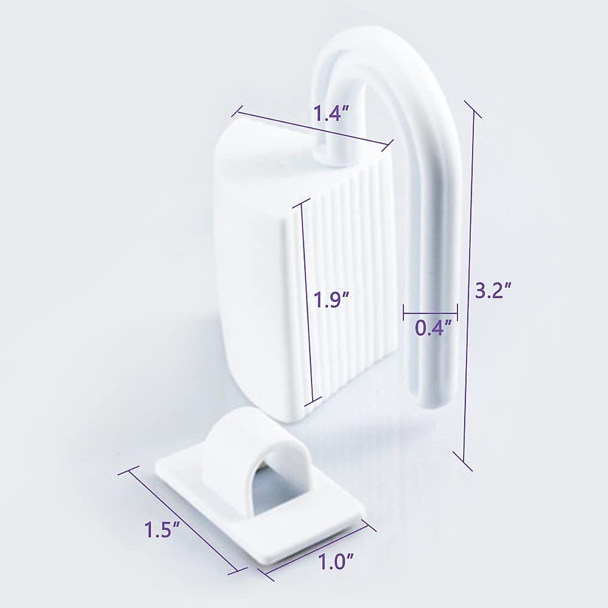 2Pcs Door Stoppers, Flexible Door Stop Hanger on Hinge, Keep Door Opening, Avoid Crushing Baby's Finger or Lock Baby Inside, Suitable for 9mm Door Seam, Do Not Cause Wood Door Wear and Tear