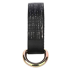 OCPTY 4 x Lasso Straps Wrecker Car Hauler Truck Tow Dolly Tire Wheel Tie Down Strap Black (2in. X 8ft.)