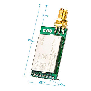 Gowoops SX1276 LoRa Radio Wireless 862-930MHz 915MHz UART Serial Module Transmitter Receiver + 915Mhz 3dBi SMA Antenna, Compatible with Arduino STM32 51 Single Chip Microcomputer