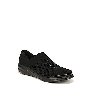 LifeStride Womens Charlene Washable Slip On Sneakers Black 10 W