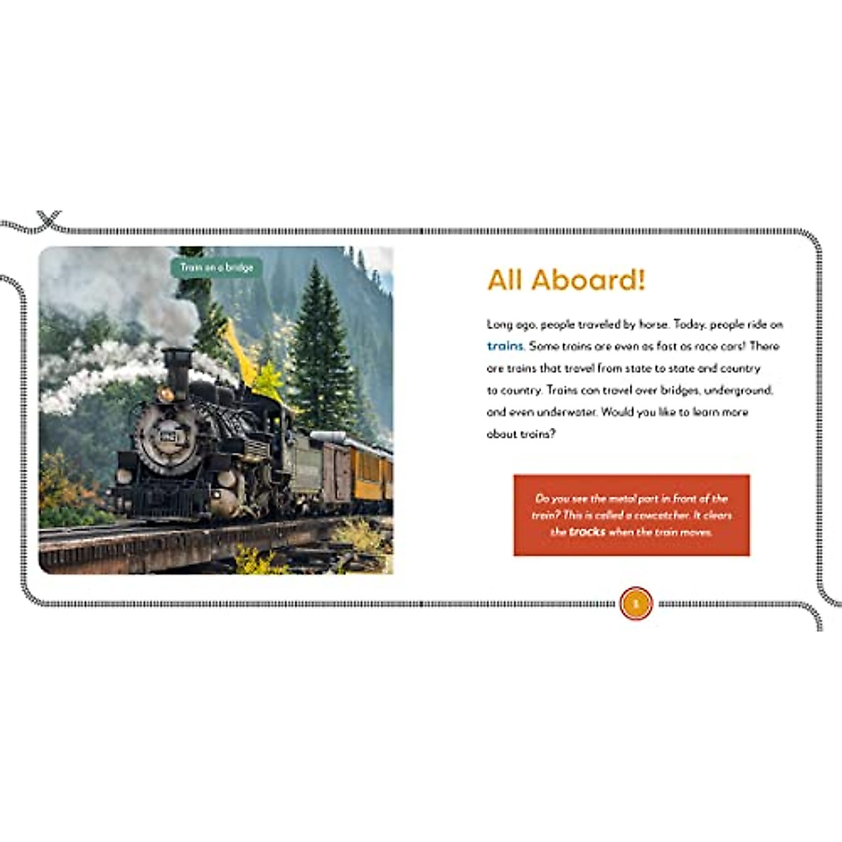 My First Book of Trains: All About Locomotives and Railcars for Kids