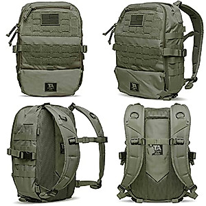 BattlePack Elite | Standalone and Tactical Vest Backpack | Combat Veteran Owned Company | 1 Day Assault Pack | Outdoors Pack Ranger Green