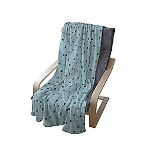 Lunarable Tropical Throw Blanket, Ostrich Birds and Palm Trees Exotic Animals Island Hipster Summer Print, Flannel Fleece Accent Piece Soft Couch Cover for Adults, 50" x 70", Blue Pink