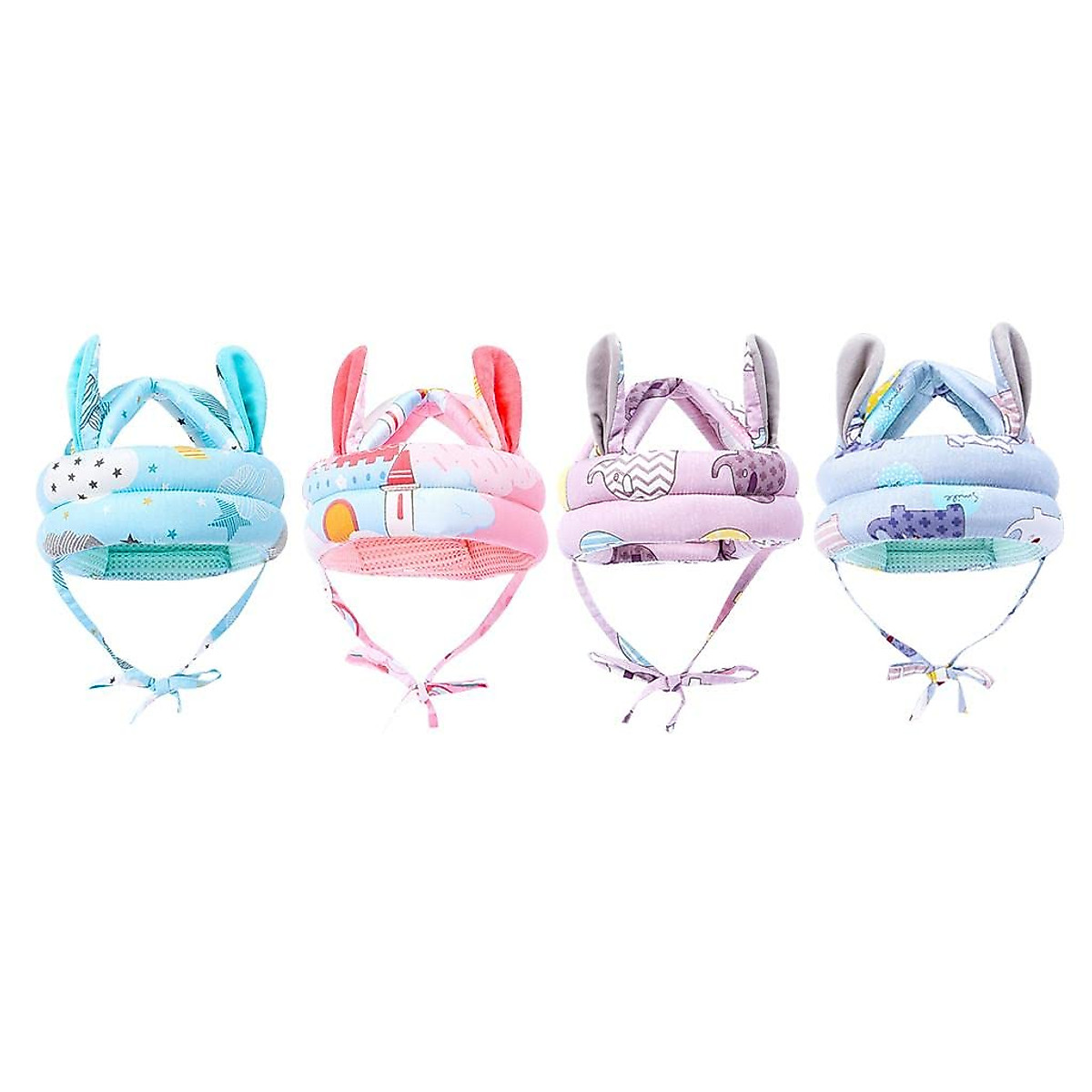 LoveinDIY 16~18inch Baby Safety Helmet, Infant Head Protector Headguard Adjustable Safety Protective Cap for 6 to 48 Months Toddlers Learn to Walk - Purple