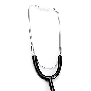 McKesson General Exam Stethoscope - Medical-Grade, Lightweight Design, and Precision Acoustic Performance - 1-Tube, Single Sided Chestpiece - Black, 21 In. Tube, 1 Count