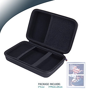 khanka Hard Travel Case Replacement for Fujifilm Instax Link Wide Printer (Black)